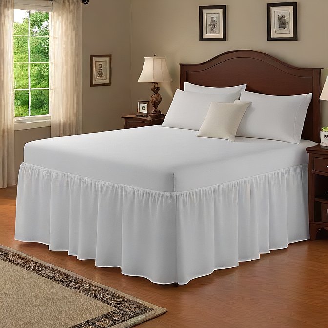 Wrap-Around Bed Skirts – Egyptian Home Linens